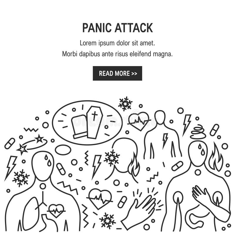 Panic Attack Symptoms Vector Stock Illustration - Illustration of ... Panic Attack Symptoms Vector Stock Illustration - Illustration of ...