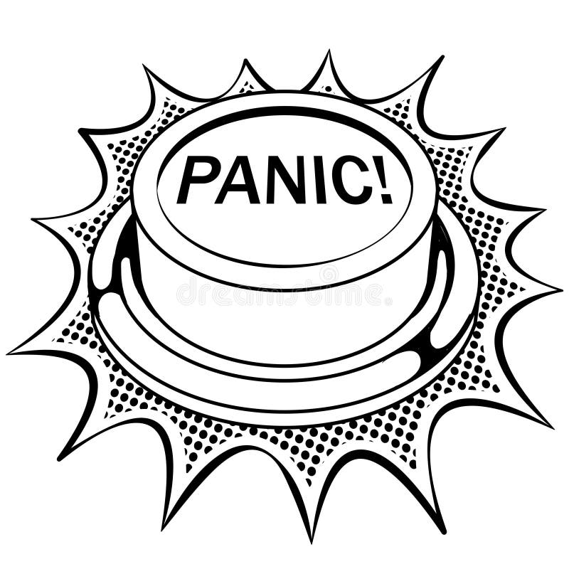 Panic Red Button Coloring Book Vector Stock Vector - Illustration of ... Panic Red Button Coloring Book Vector Stock Vector - Illustration of ...