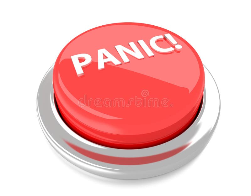 Panic Red Push Button, 3D Rendering Stock Illustration - Illustration of danger, push: 190069898