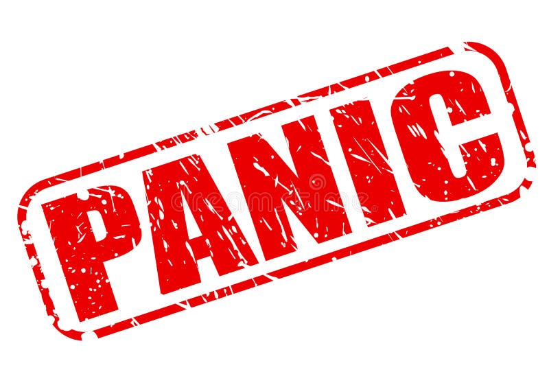 Panic red stamp text stock vector. Illustration of icon - 44561808