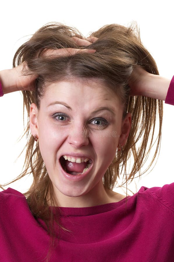 Panic time stock photo. Image of surprised, smile, cheerful - 18269864