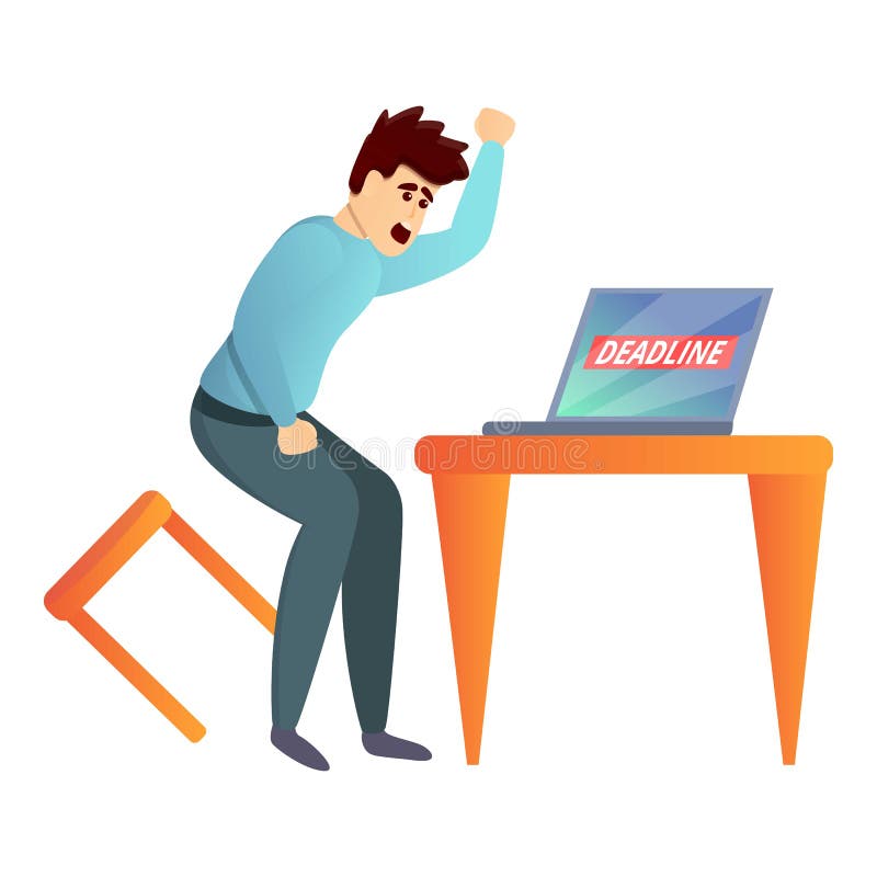 Panicked Worker Icon, Cartoon Style Stock Vector - Illustration of ... Panicked Worker Icon, Cartoon Style Stock Vector - Illustration of ...