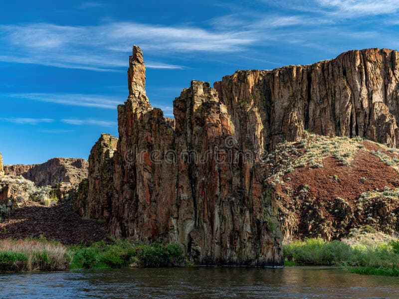 Panicle Rock in Owyhee Canyon Idaho Along by the River of the Same Name ...