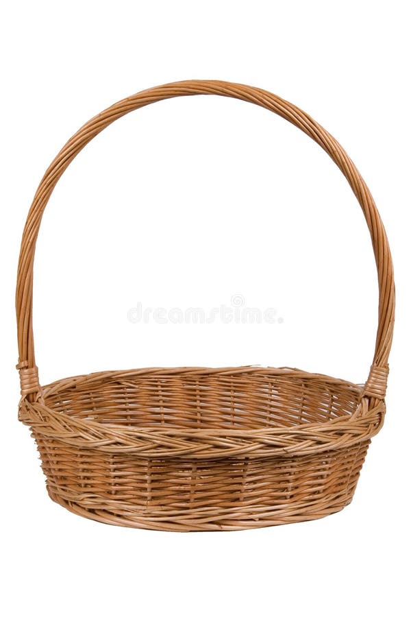 Panier de fruit vide photo stock. Image du boulangerie - 60017964