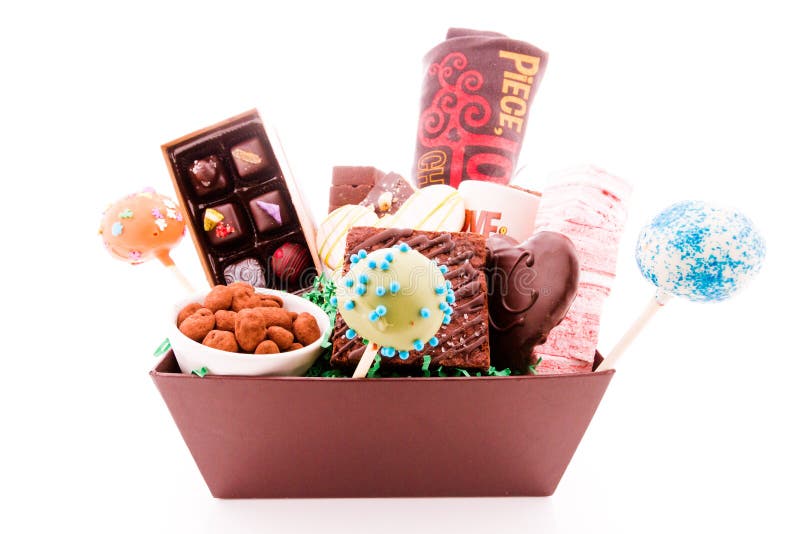 Panier en osier de cadeau photo stock. Image du concepts - 31325478