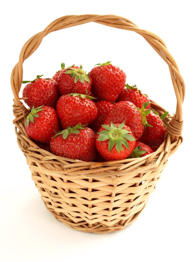 Panier de fraise image stock. Image du fraise, doux, frais - 5416861