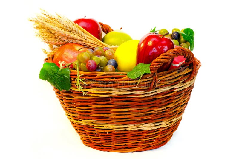 Panier de fruit image stock. Image du fruits, nourriture - 16074101