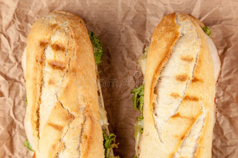 Panini grilled sandwich stock photo. Image of sandwich - 73284230