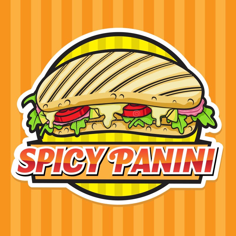 Panini Logo Design. Panini Mascot Vector Design Stock Vector ...