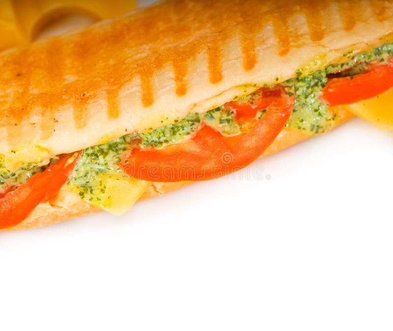 Panini sandwich stock image. Image of ciabatta, nutrition - 14789289