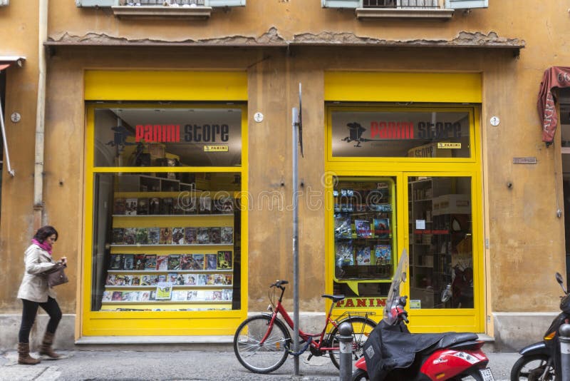 Panini store in bologna editorial stock photo. Image of cute - 27286208