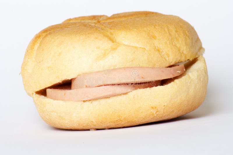 Panino fotografia stock. Immagine di bianco, isolato - 11256232