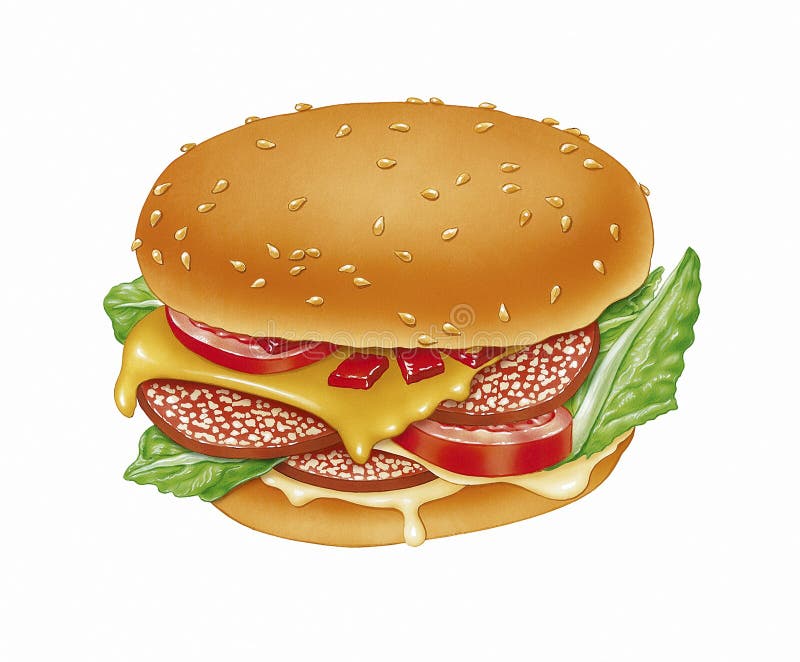 Panino illustrazione di stock. Illustrazione di panino - 24506070