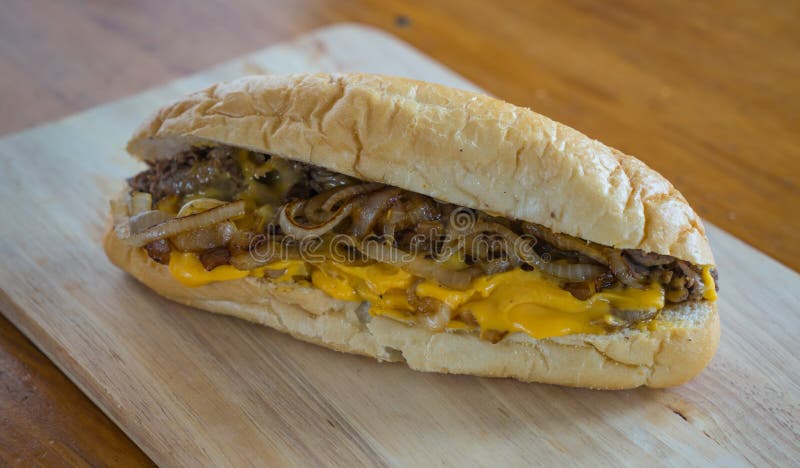 Panino Del Cheesesteak Di Filadelfia Immagine Stock - Immagine di ...