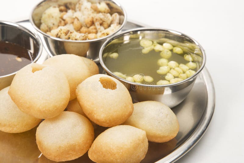Panipuri or Gol Gappa or Chaat Stock Image - Image of delicious ...