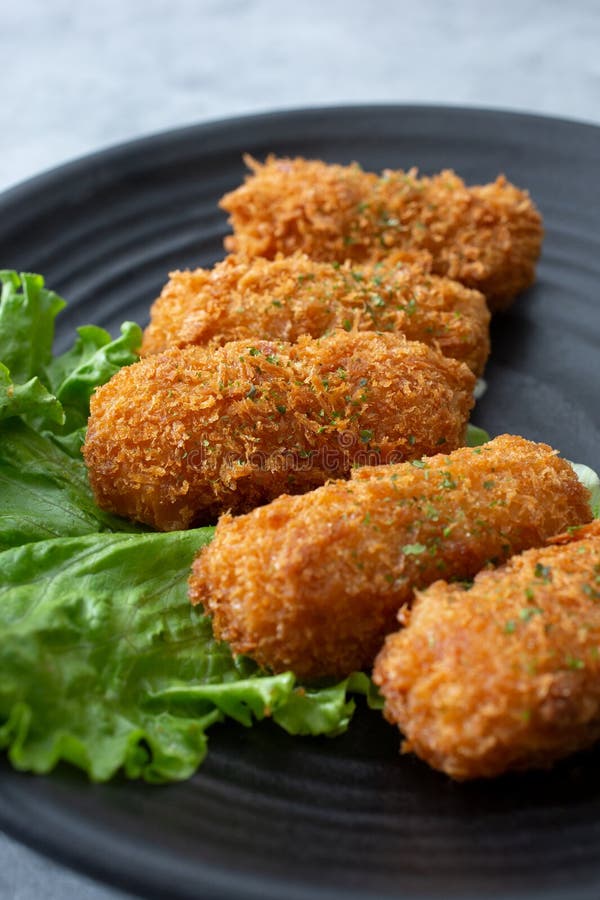 Panko crusted croquette stock image. Image of menu, agriculture - 281903735