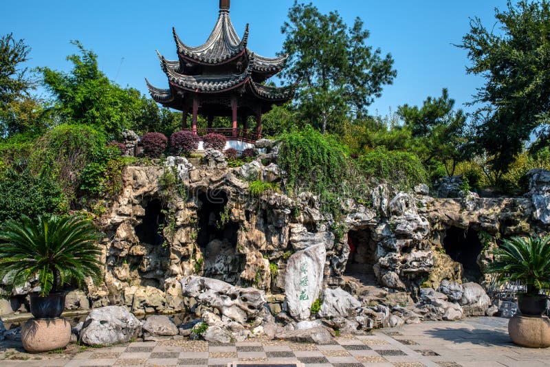 Panmen park stock image. Image of tower, chinese, park - 95631235