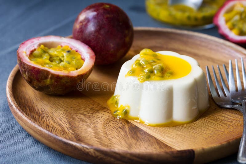 Panna Cotta with Passion Fruit Stock Image - Image of diet, sweet: 98092253