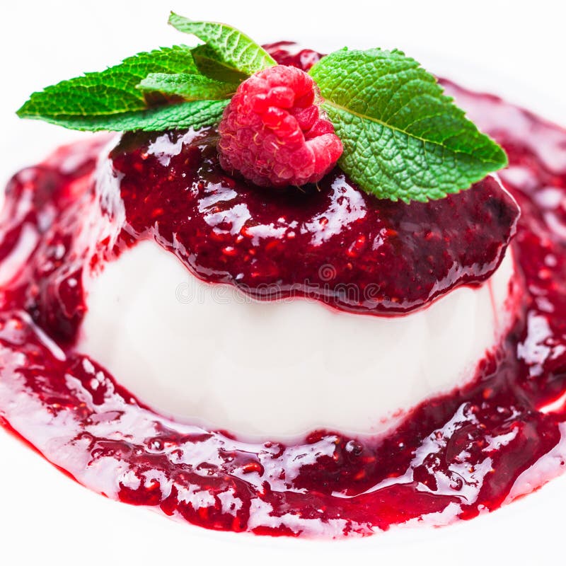 Panna cotta stock image. Image of decoration, food, jelly - 56621885