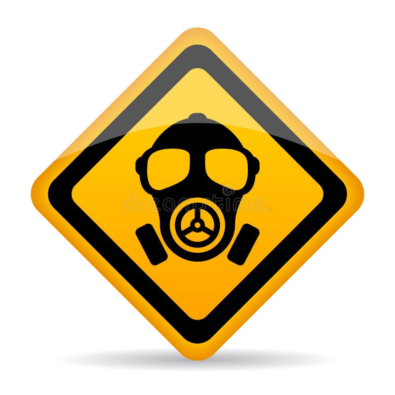 Panneau D'avertissement Chimique De Danger Illustration de Vecteur ...