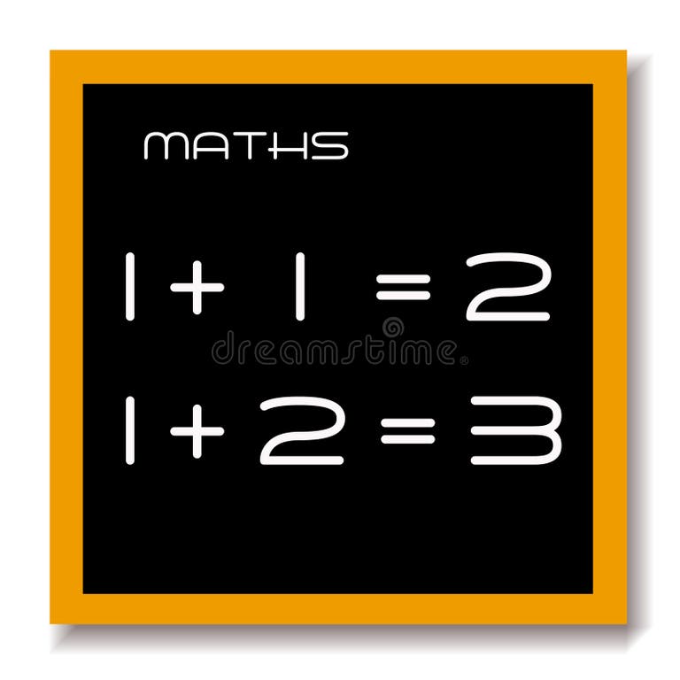 Panneau De Noir D'éducation De Maths Illustration Stock - Illustration ...