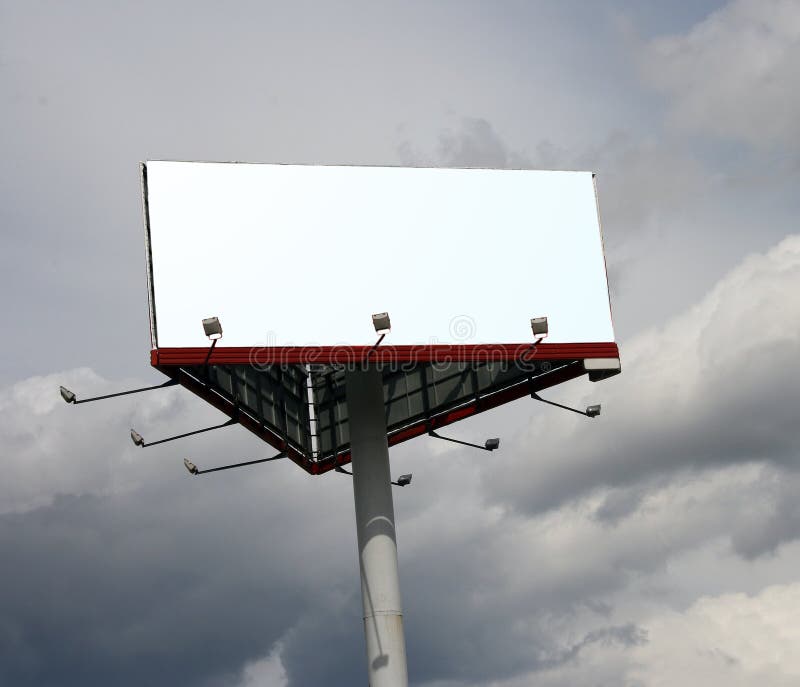 Grand panneau publicitaire photo stock. Image of affaires - 27659150