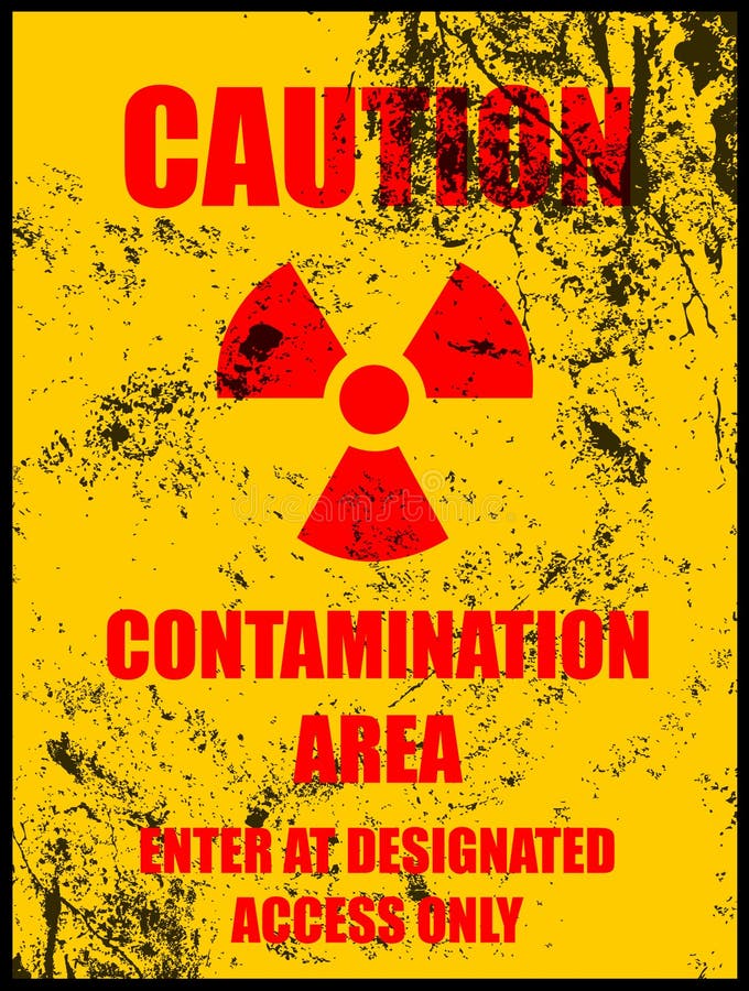 Panneau De Zone De Contamination Illustration de Vecteur - Illustration ...