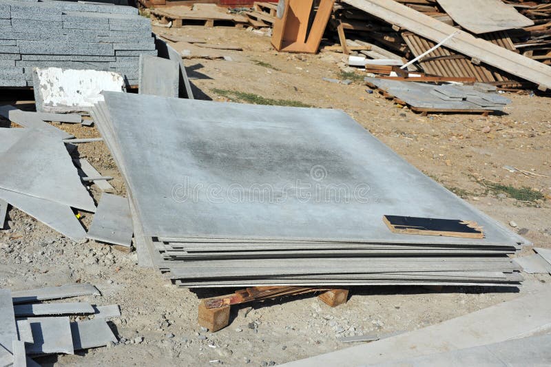 Panneau Mural D'amiante-ciment Photo stock - Image du pile, industriel ...