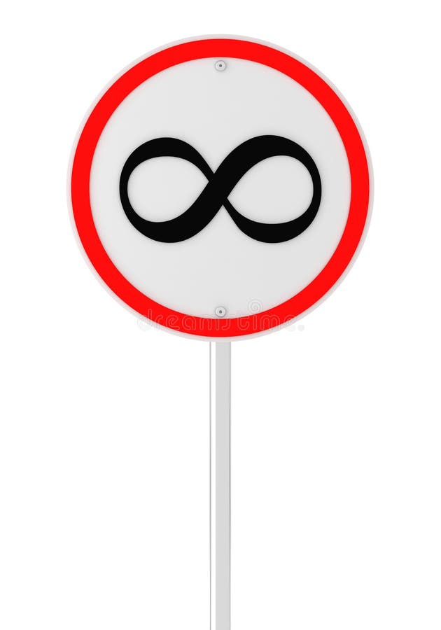 Panneau Routier Infini De Vitesse Illustration Stock - Illustration du ...