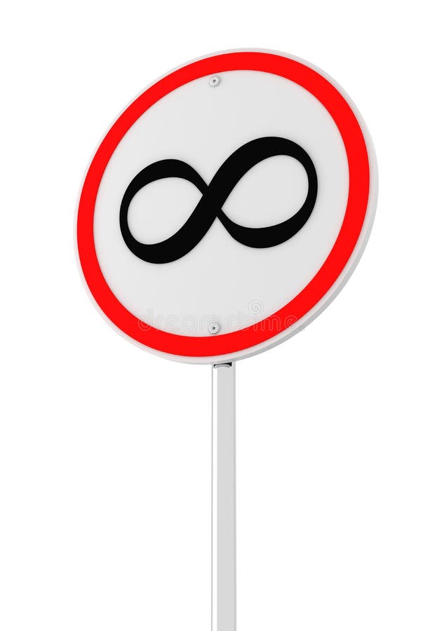Panneau Routier Infini De Vitesse Illustration Stock - Illustration du ...