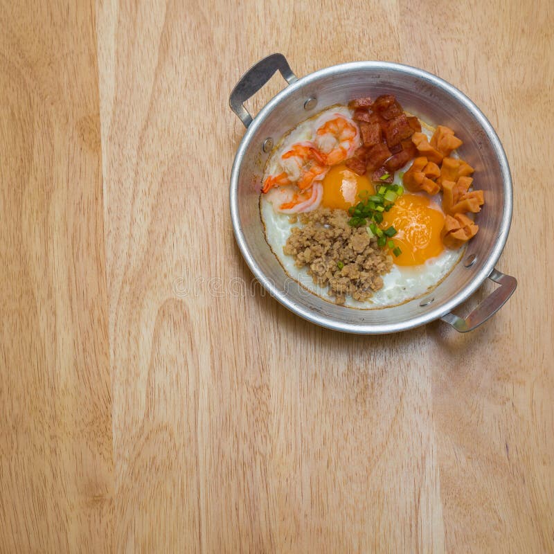 Panned egg stock image. Image of breakfast, bacon, frying - 70543757