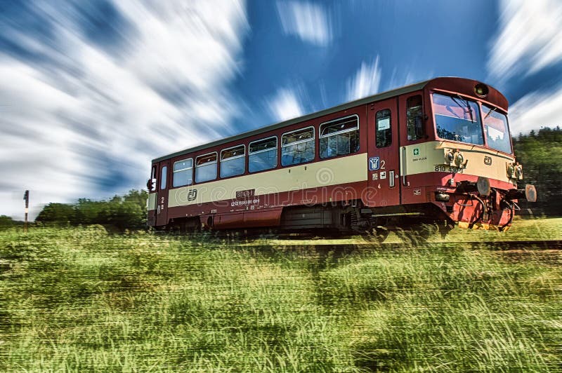 Panned Shot of a Train Passing by Editorial Stock Photo - Image of ...