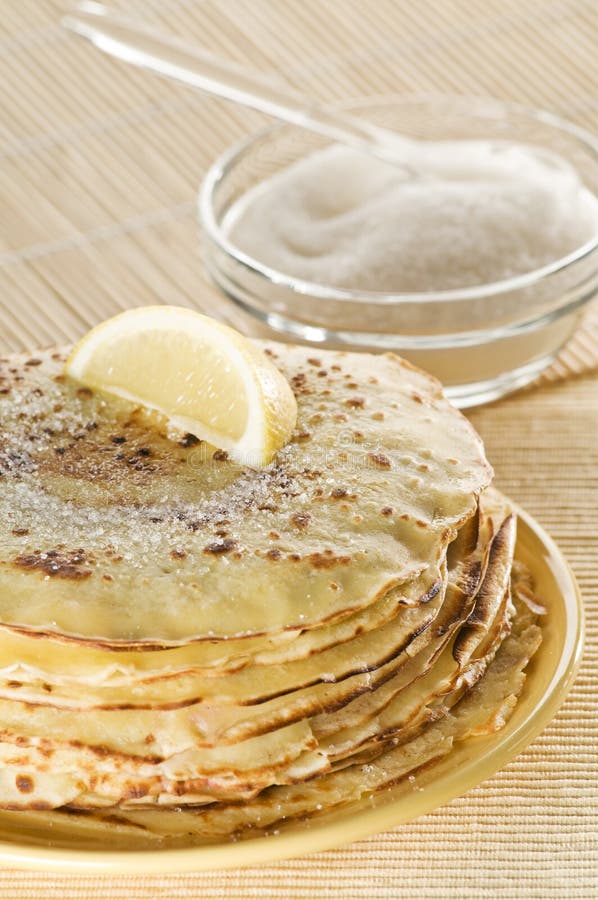 Pannekoek stock foto. Image of suiker, culinair, flensje - 10329124