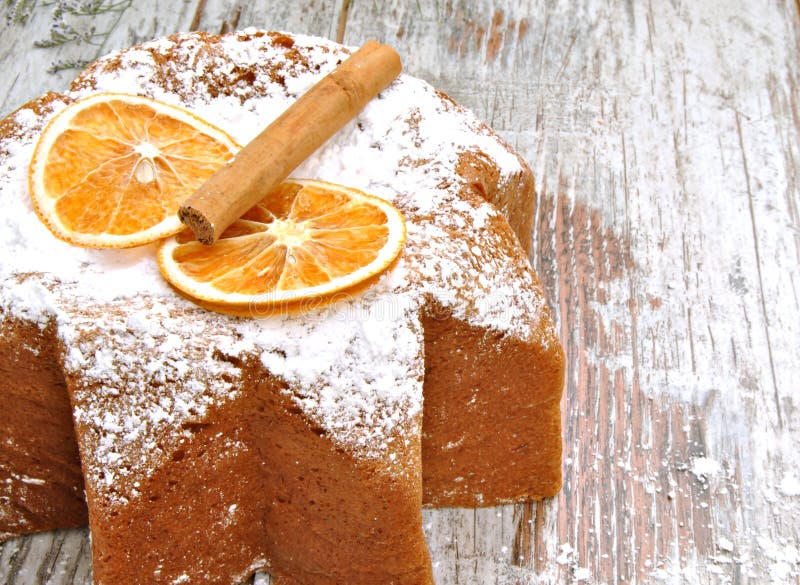 Pannetone on Rustic Background Stock Photo - Image of holiday, fruit ...