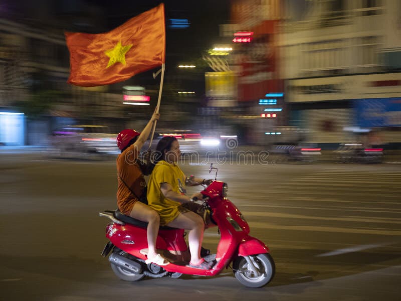 Motorcycles Go Forward at Night Editorial Stock Photo - Image of relax ...