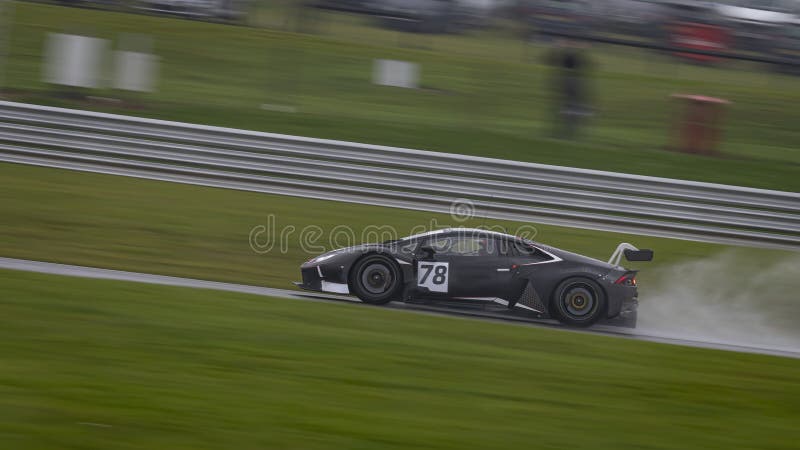 Racing Car stock photo. Image of grand, fast, panning - 210965188