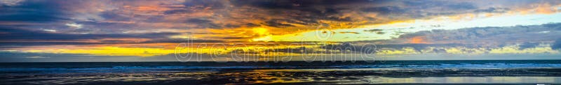 Pano: Sunset in Tropical Fiji Stock Image - Image of pano, sunset: 56180989