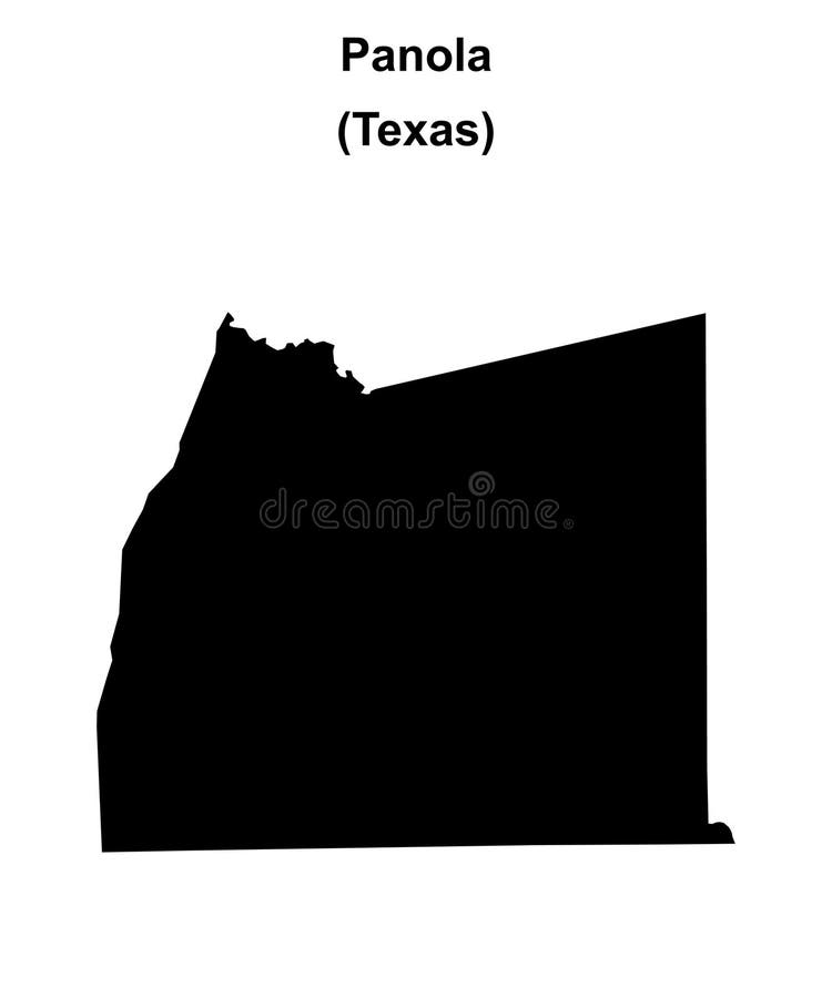 Panola outline map stock vector. Illustration of county - 361793445