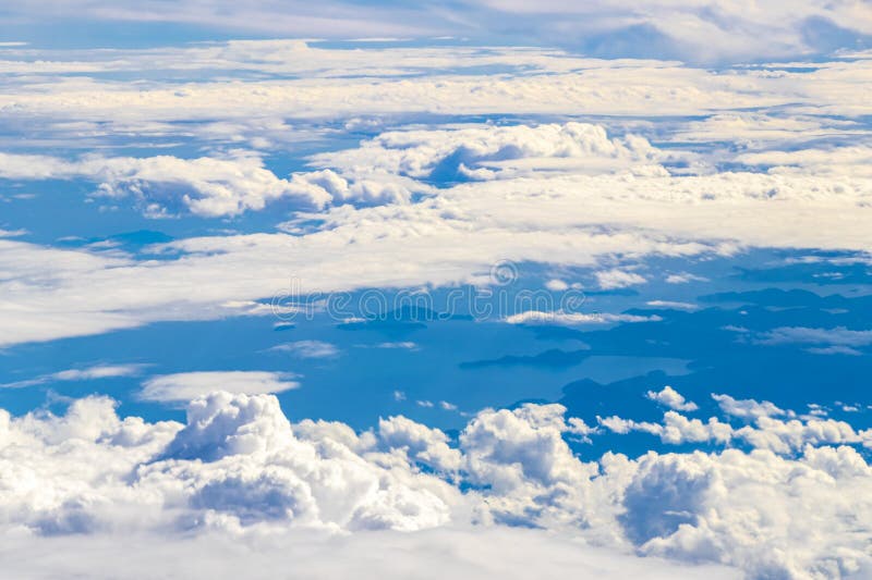Panorama Above the Clouds Flying Above Rio De Janeiro Brazil Stock ...