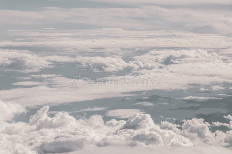 Panorama Above the Clouds Flying Above Rio De Janeiro Brazil Stock ...
