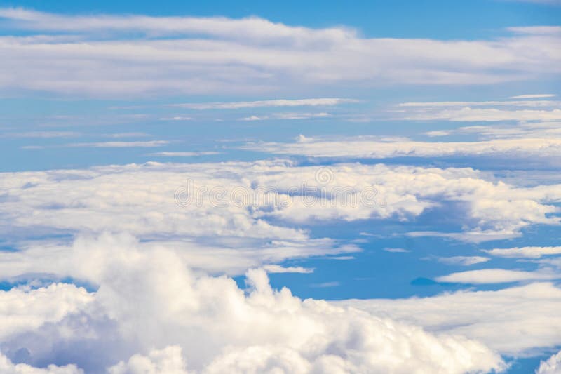 Panorama Above the Clouds Flying Above Rio De Janeiro Brazil Stock ...