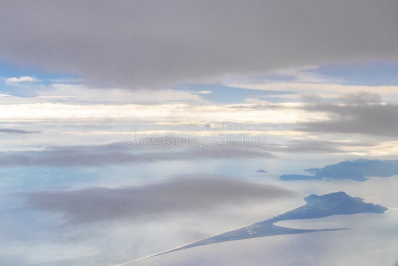 Panorama Above the Clouds Flying Above Rio De Janeiro Brazil Stock ...