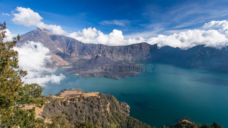 Panorama of an Active Volcano Stock Image - Image of mount, park: 49951441