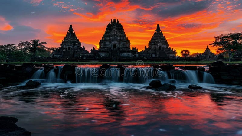 Panorama in the Afternoon and Morning with the Reflection of Sunlight ...