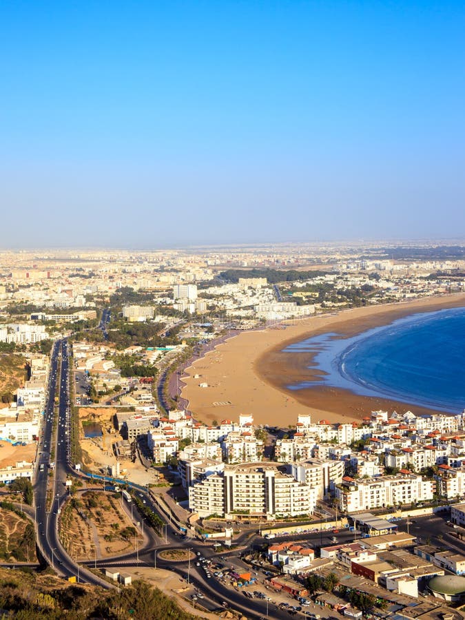 Panorama of Agadir, Morocco Stock Photo - Image of marina, morocco ...