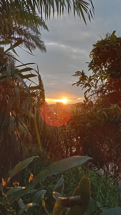 Panorama alam indah stock image. Image of darkness, morning - 337456351