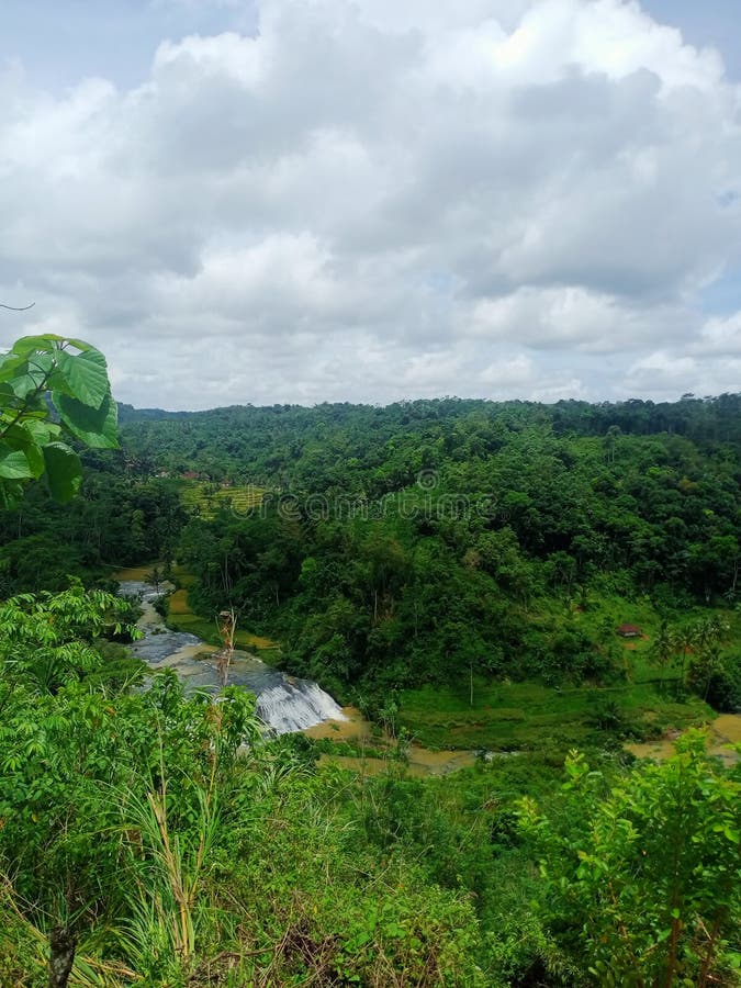 Panorama Alam Jawabarat Curug Cikondang Stock Image - Image of alam ...