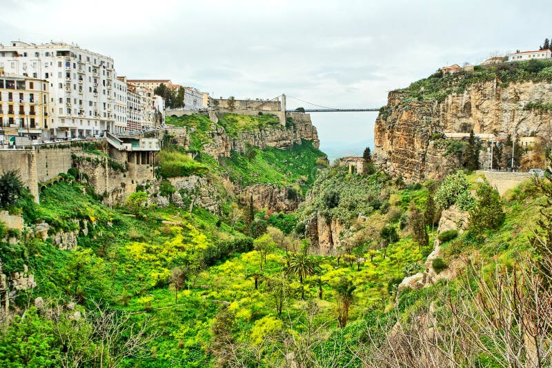 Panorama of Constantine stock image. Image of colonial - 275720979