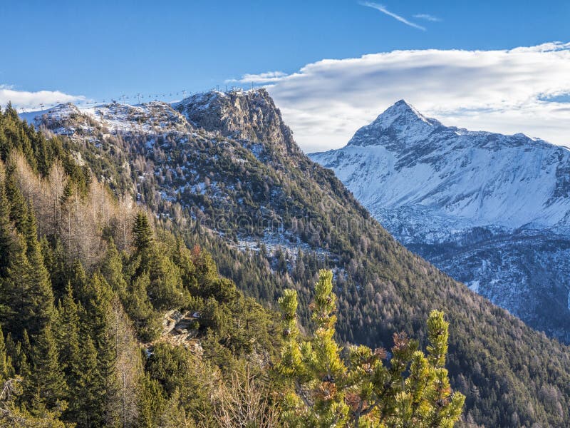Panorama of the alps stock photo. Image of winter, swiss - 36099304