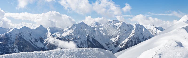 Panorama of the alps stock photo. Image of mountain, heaven - 33135756